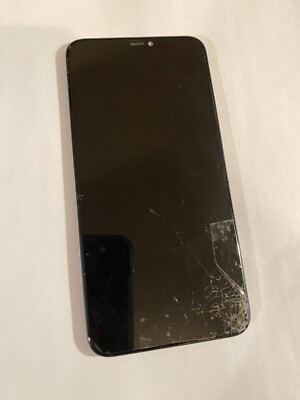 Apple iPhone 11 pro max cracked original oem screen OLED parts Read | eBay