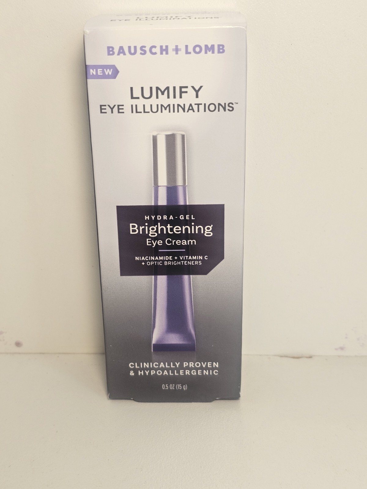 Bausch & Lomb Lumify Eye Illuminations Hydra-Gel Brightening Eye Cream ...