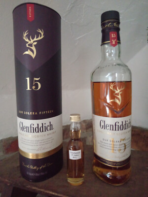 Glenfiddich Solera 15 Jahre Single Malt Scotch Whisky 40 ml Sample ...