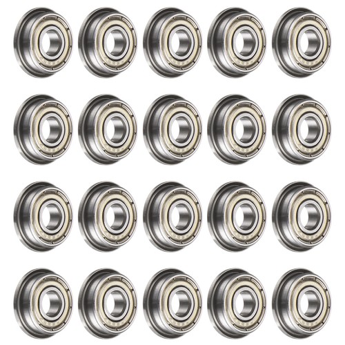 F695ZZ Flanged Ball Bearing, 20pcs 5x13x4mm ABEC1 Flange Bearings ...