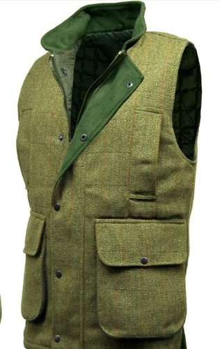 CLASSIC TWEED FARMER AND FISHERMAN JACKET WAIST COAT WITHOUT SLEEVES S ...