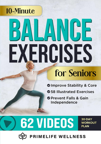 10-Minute Balance Exercises for Seniors: Fully Illustrated Home Workout ...