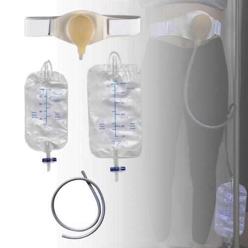 Abdominal Ostomy Bag Belt Drainage Kit - Bladder Urine Collector Waist ...