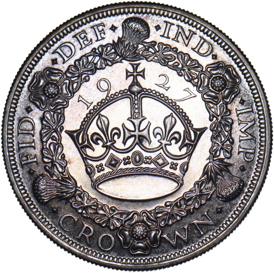 1927 Proof Wreath Crown - George V British Silver Coin - Superb | eBay