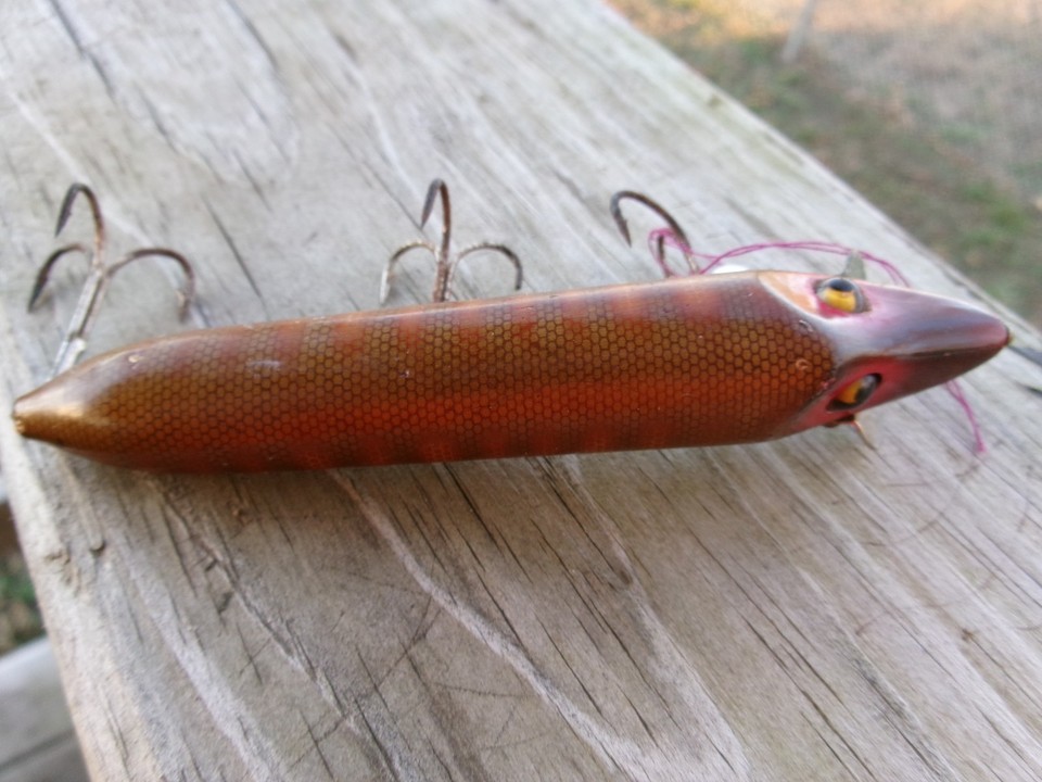 vintage Heddon Vamp early glass eye bait nice | eBay