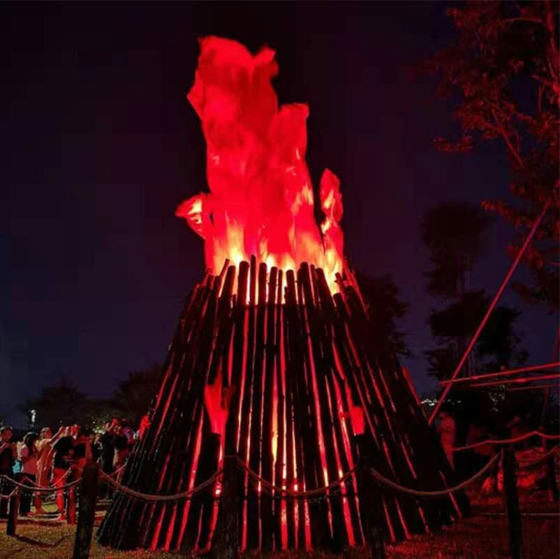 36 LED Fake Flame Light Stage Show Fire Flame Lighting Disco DJ Band ...