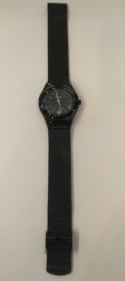 Swatch Iron Neronero Armbanduhr Quarz Frauen Mit Uhrenarmband Edelstahl ...