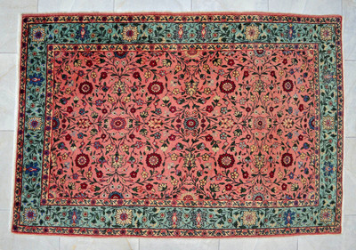 Oushak Rug Hand made Rug Wool Rug Area Rug Turkish Rug, PINK Rug 4 x 5 ...