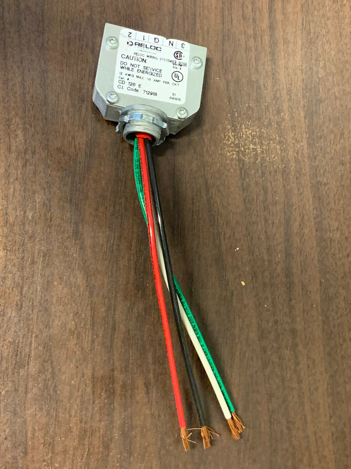 (10) Reloc CD 120 E Power Wiring System 4-wire circuit distributor ...