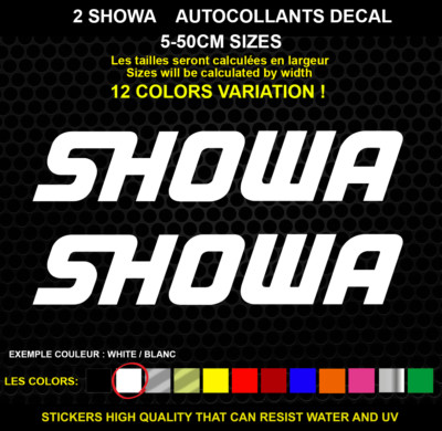 2 SHOWA sticker Genuine decal sticker DECO VINYL WATERPROOF | eBay UK