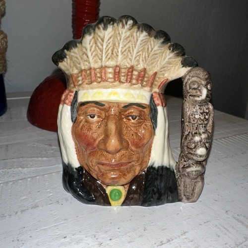 Royal Doulton North American Indian Toby Jug Mug Cup D6614 1966 Ceramic ...