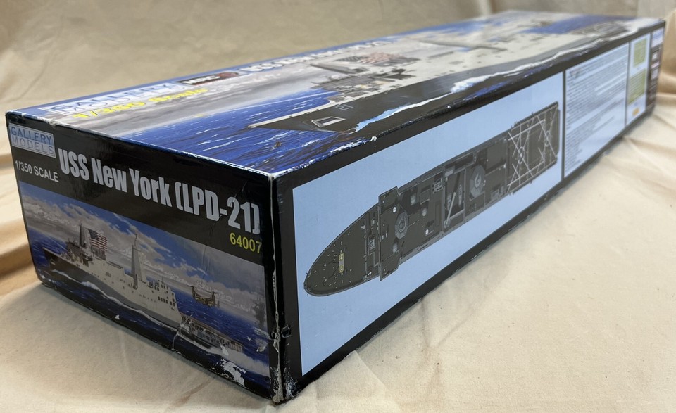 Gallery Models 1/350 Scale USS New York (LPD-21) Ship Model Kit 64007 ...