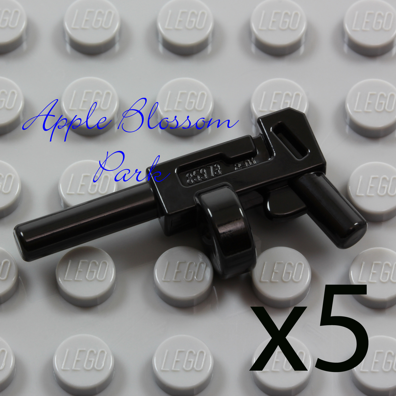 NEW Lego Lot/5 Minifig BLACK TOMMY GUNS -Joker Batman Prison Gangster ...