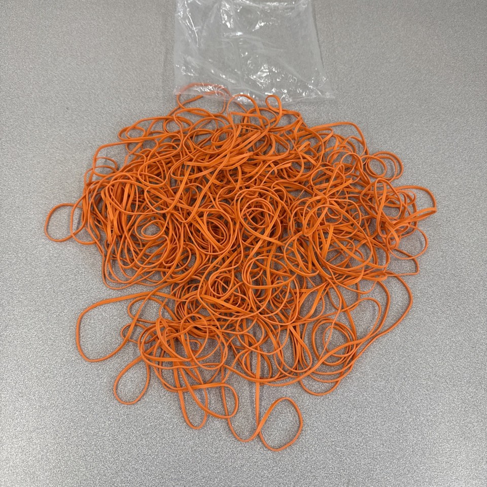 Alliance Rubber Bands, Orange LG Bands, 7” x 1/8”, 1/2lb Bags (Approx ...