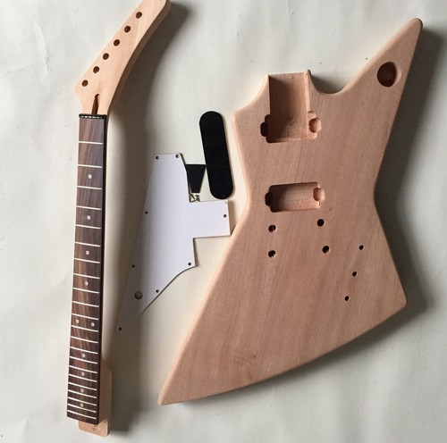 Explorer Unfinished DIY Electric Guitar Rosewood Fretboard Mahogany ...
