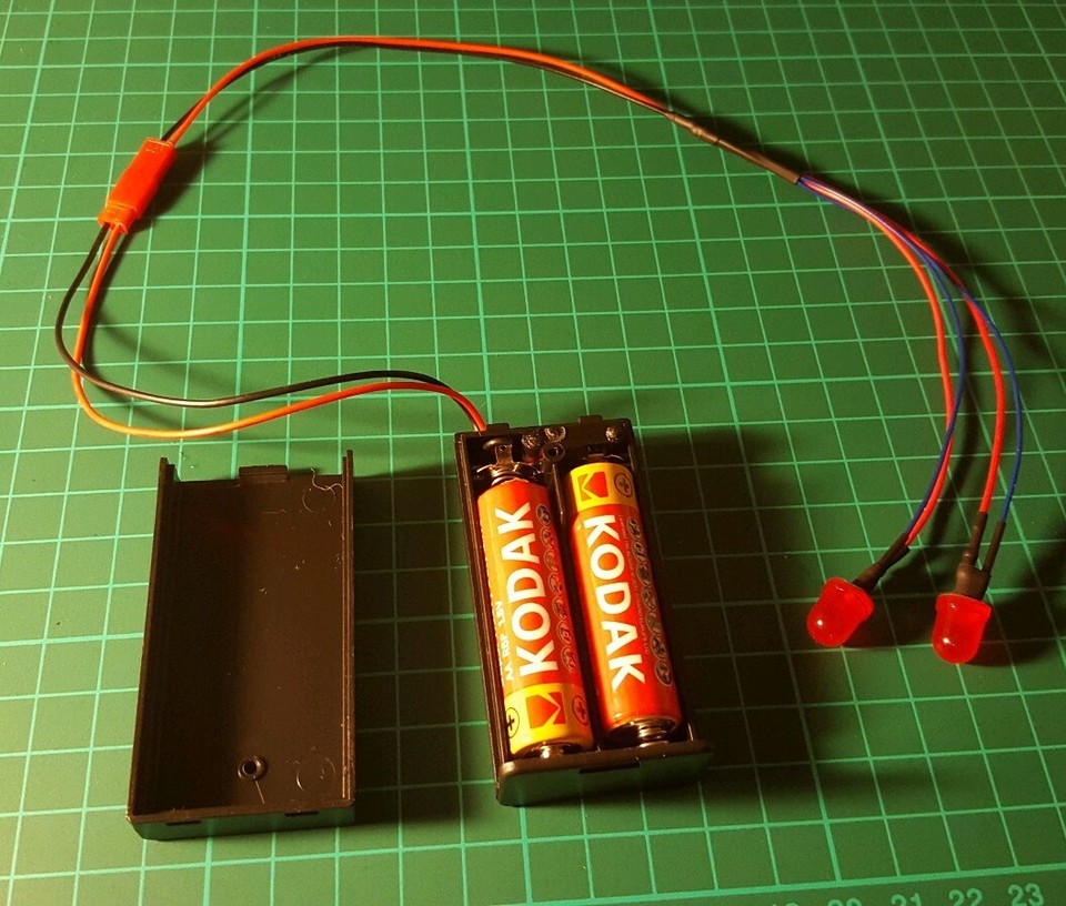 Red Twin LED Lights glowing eye kit # Terminator # Critter # Halloween ...