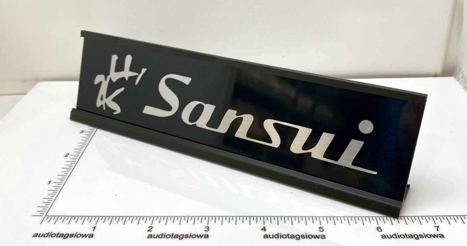 Sansui Hi-Fi Component Stereo Desk Sign - Custom Made Aluminum | eBay