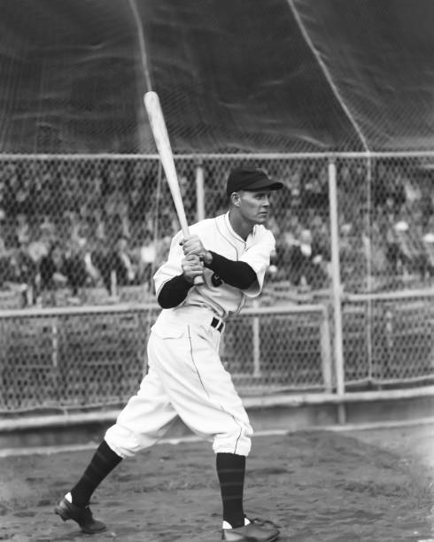 George A Watkins Of The New York Giants Swinging 1934 Old Baseball ...