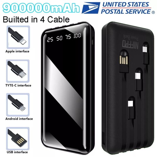 100000mAh Portable Power Bank USB LCD External Battery Charger For Cell ...