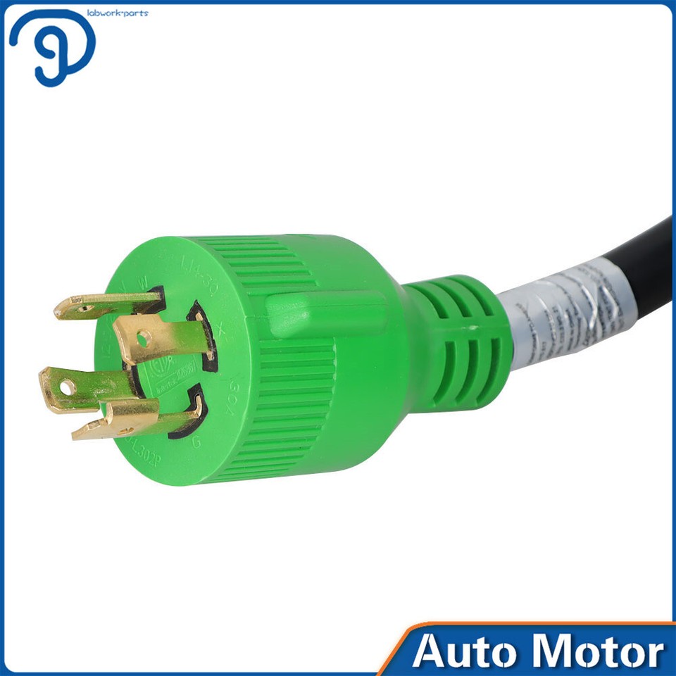 30 AMP 4 Prong 10/15/25/40/50FT Generator Extension Cord NEMA L14-30P ...