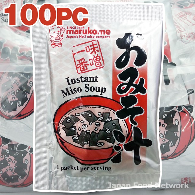 100x Marukome Instant Miso Soup Powder Made in Japan Premium Quality ...