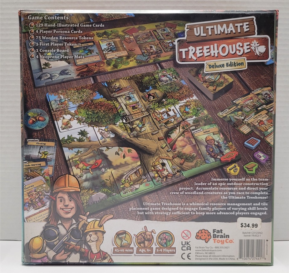 NEW In Shrink Wrap Fat Brain Toy Co ULTIMATE TREEHOUSE Deluxe Edition ...