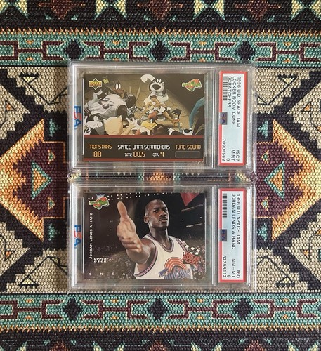 Michael Jordan - 1996 Upper Deck Space Jam - 2x Slab Lot PSA 8 #60 ...