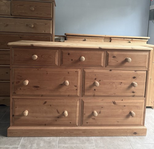 Lovely Vintage Solid Pine Multi Chest of Drawers | eBay UK