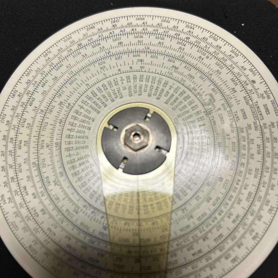 Vintage Circular Slide Ruler In Original Case Copyright 1936 | eBay