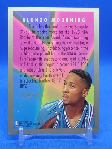 1993-94 Fleer Rookie Sensations Alonzo Mourning #17 HOF | eBay