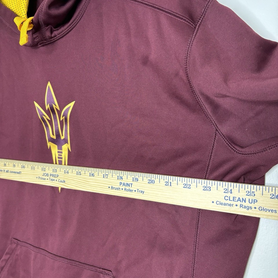 Arizona State Sun Devils Hoodie Large Maroon Nike ASU Thermafit ...
