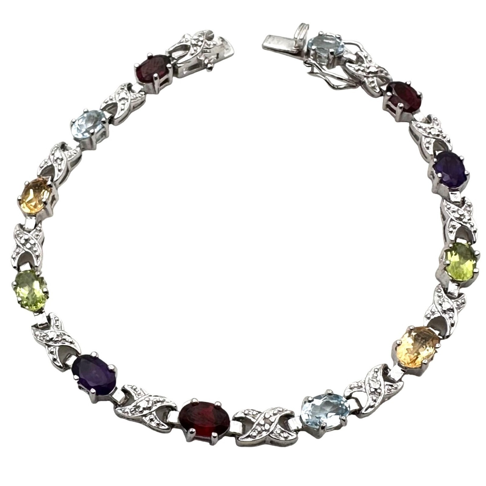 Ross Simons Womans Bracelet Tennis Multi Gemstone Ste… - Gem
