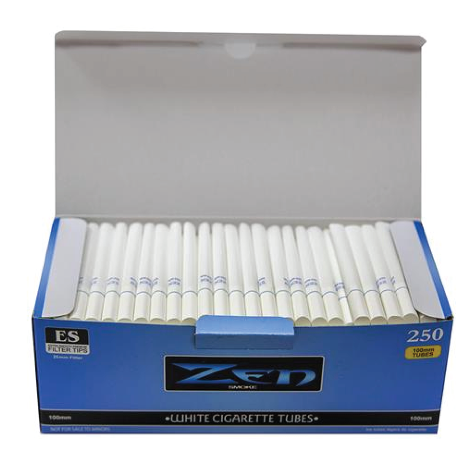 10x Boxes ZEN Cigarette Tubes Light 100MM ( 2,500 Tubes ) Cigarette ...