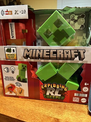 Minecraft Exploding RC Creeper, Lights & Sounds, 10 Explosion Particles ...