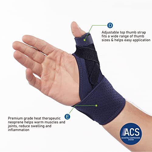 Comforband Adjustable Thumb Brace with Strap – CMC MCP Joint Thumb ...