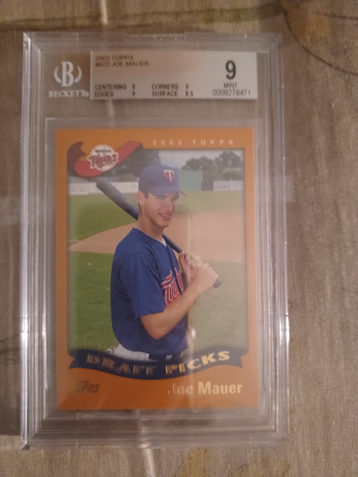 Joe Mauer 2002 Topps MVP Rookie #622 RC BGS 9 MINT Twins HOF | eBay