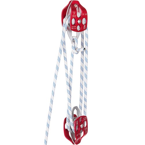 Twin Sheave Block and Tackle 7700Lb Pulley System 100' 1/2" Outdoor ...