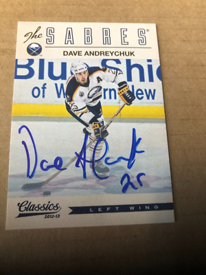 2012-13 Classics Signatures Autographs #111 Dave Andreychuk | eBay