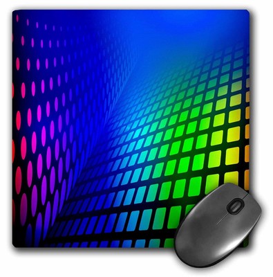 3dRose Reflections of light in rainbow neon colors background art ...