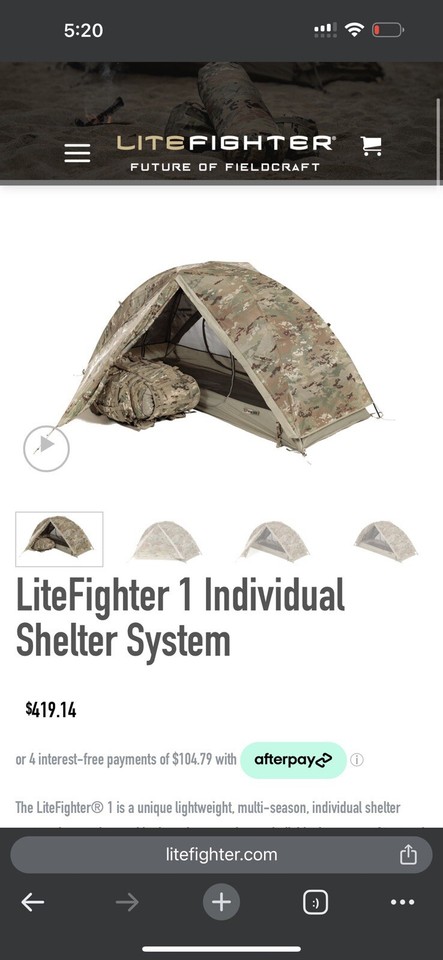 litefighter 1 military tent new | eBay