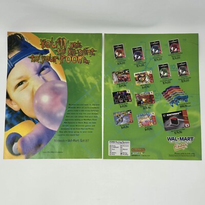 Nintendo 64 N64 Wal-Mart Funtastic Consoles Print Ad/Poster Official ...