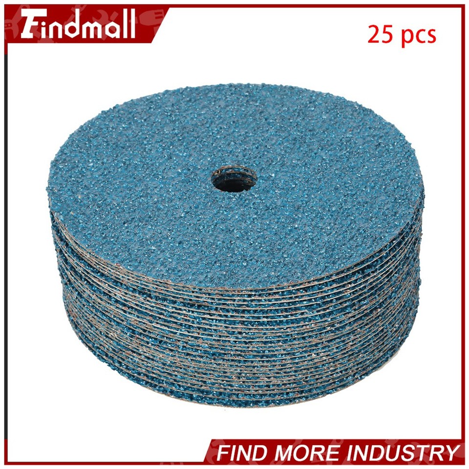 Findmall 25 Pack 5Inch x 7/8Inch Zirconia Resin Fiber Grinding And ...