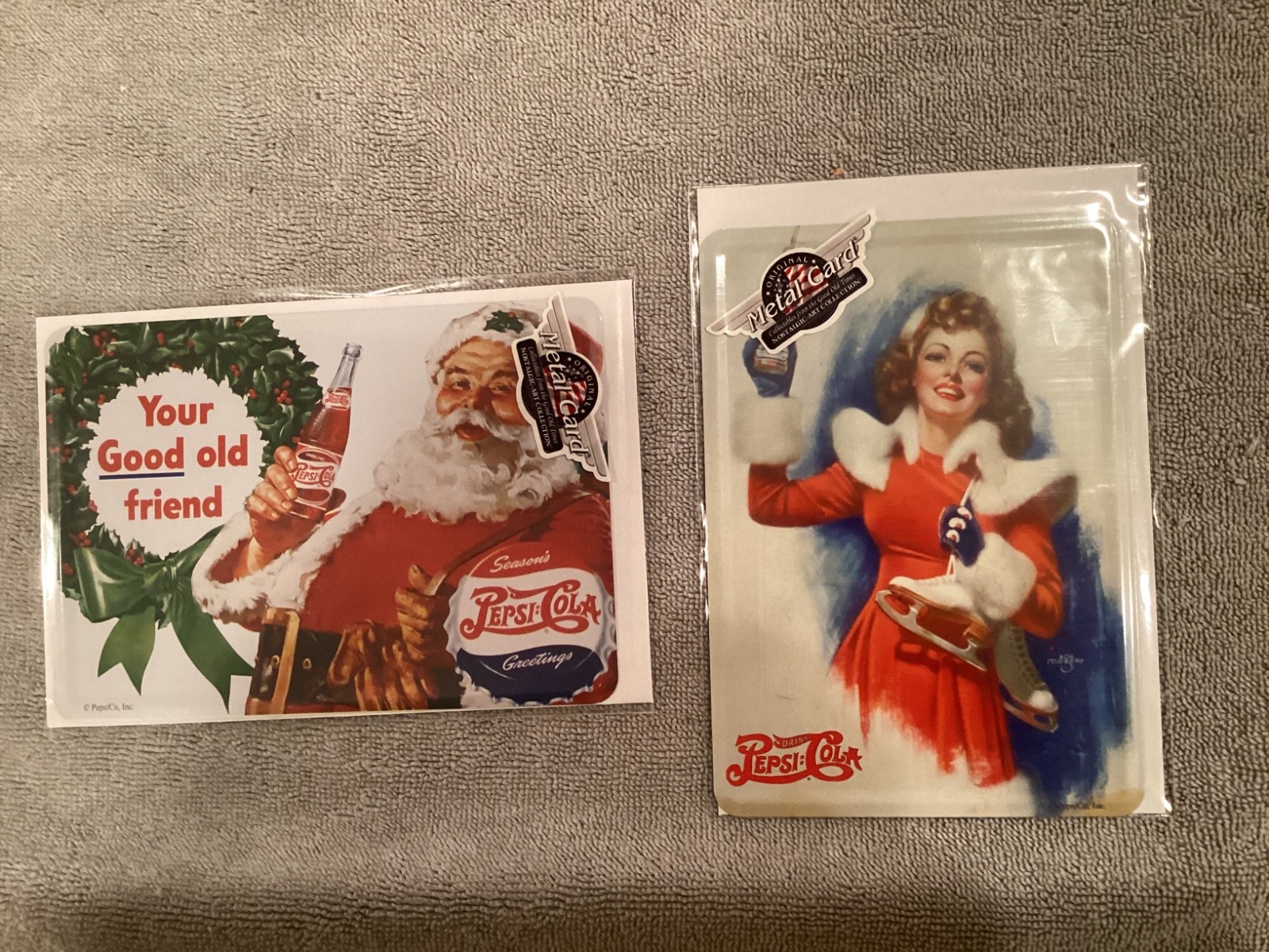 2 Pepsi-Cola Nostalgic METAL CARDS Berlin ART NIP | eBay