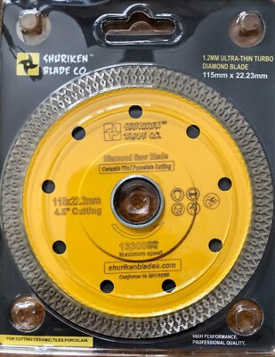 Ceramic Ultrathin Diamond Cutting Disc, Dry Cut 115mm. Ceramic Tiles ...