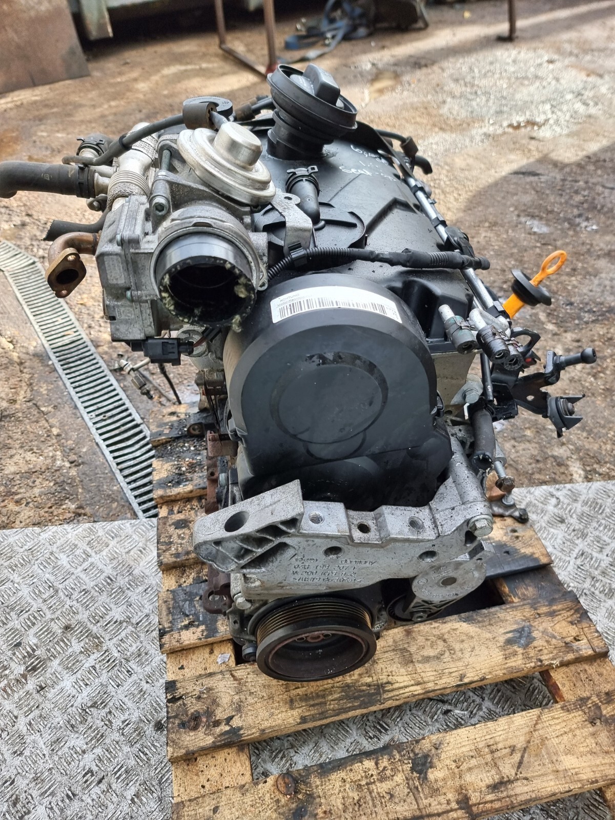 SEAT LEON ENGINE BXE 396030 CODE BXE 1.9L DIESEL MANUAL HATCH BACK 2007 ...