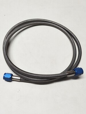 4AN NITROUS OXIDE LINE 12 FT STAINLESS STEEL BRAIDED BLUE ENDS | eBay