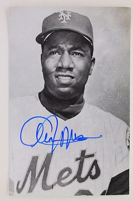 CLEON JONES New York Mets White Sox Autographed Signed 3x5 Postcard 16F ...