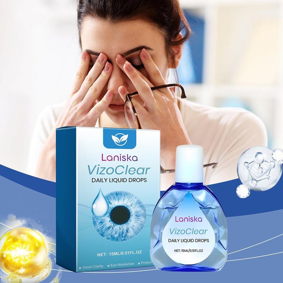 15ml Clear Vision Eye Drops,Relieve Dryness Redness Fatigue Itching Eye ...