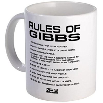 11oz mug NCIS: Gibbs Rules - Printed Ceramic Coffee Tea Cup Gift | eBay