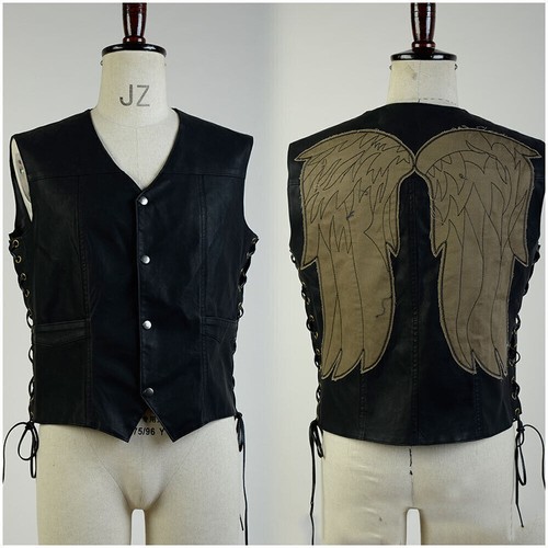 Walk Dead Governor Daryl Dixon Angle Wings Cosplay Jacket Costume Vest ...